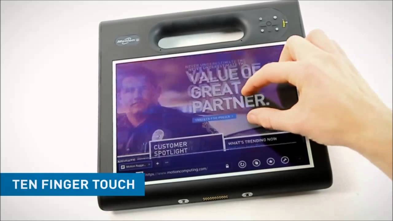 New Motion F5M Rugged Windows Tablet PC - YouTube