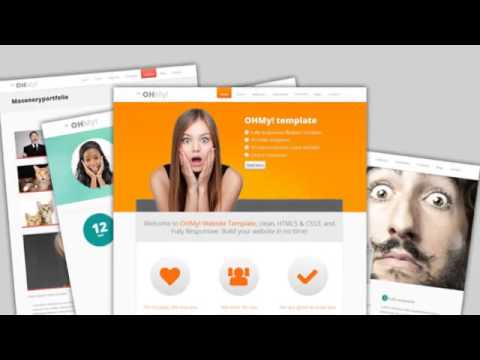 OHMY! HTML5, CSS3, Bootstrap website template + Download - YouTube
