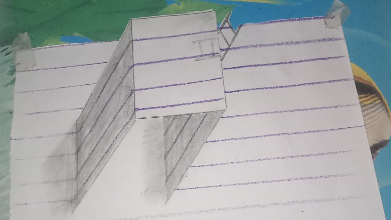 Anamorphic Art 3D illusion drawing on paper #videoviral #3dart #artist ...
