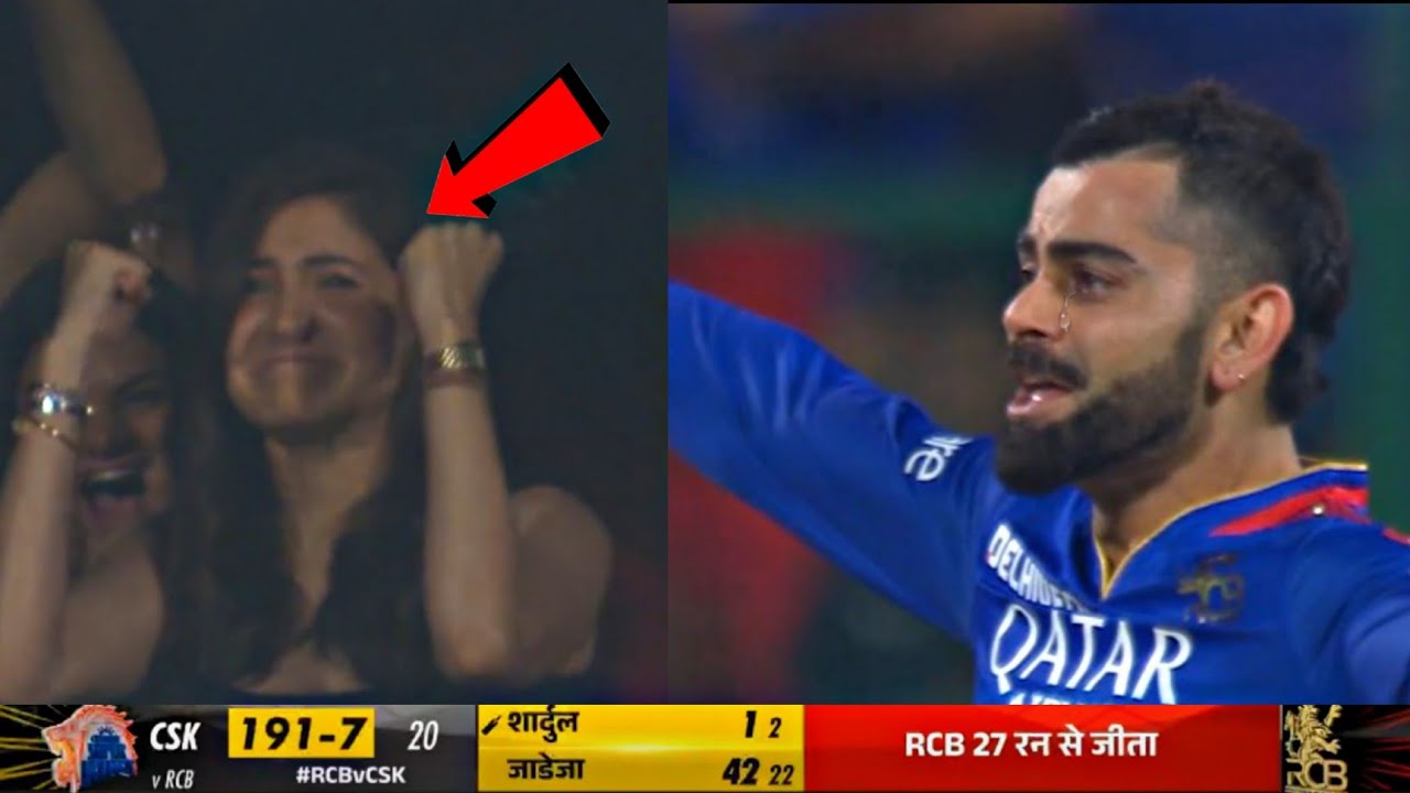 Virat Kohli & Anushka Sharma crying after RCB's greatest comeback ever ...