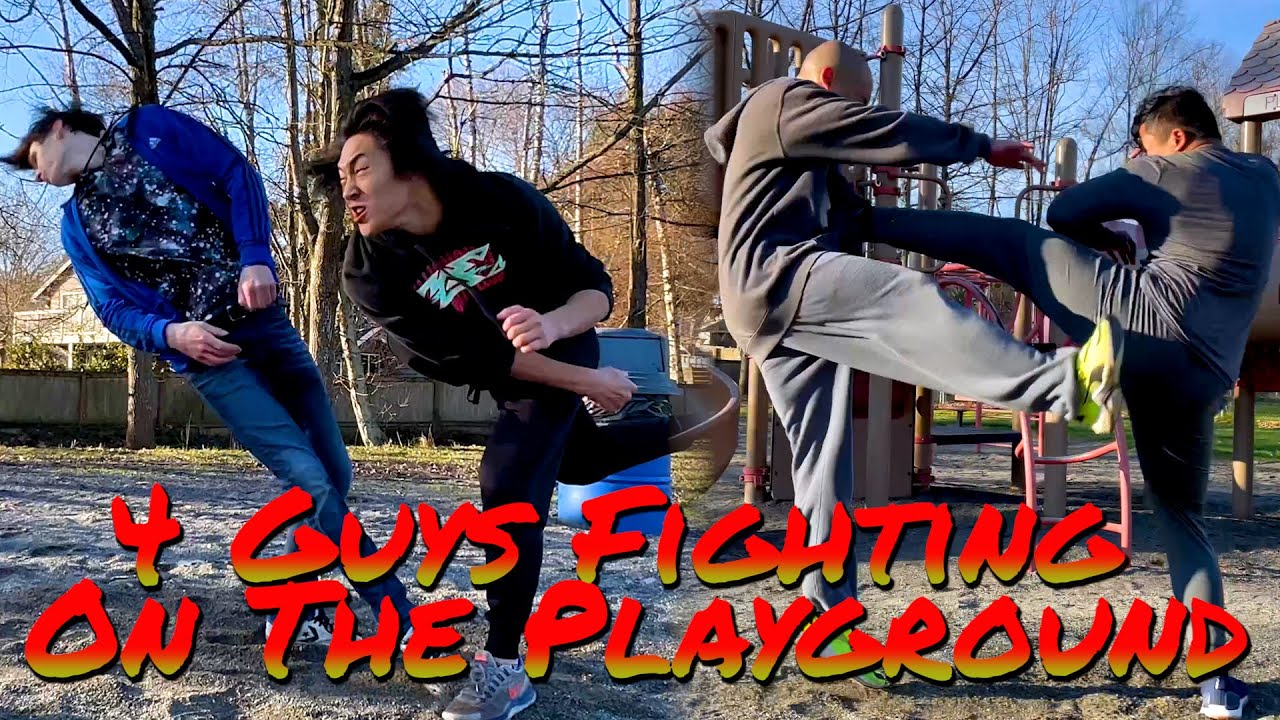 Just 4 Guys Fighting On The Playground - YouTube