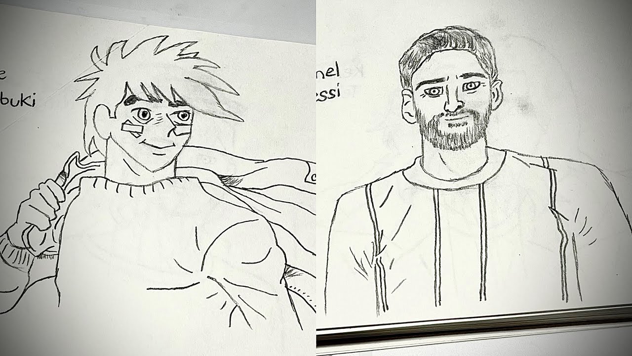 Drawing Your Requests #192 - Joe Yabuki and #LionelMessi - YouTube