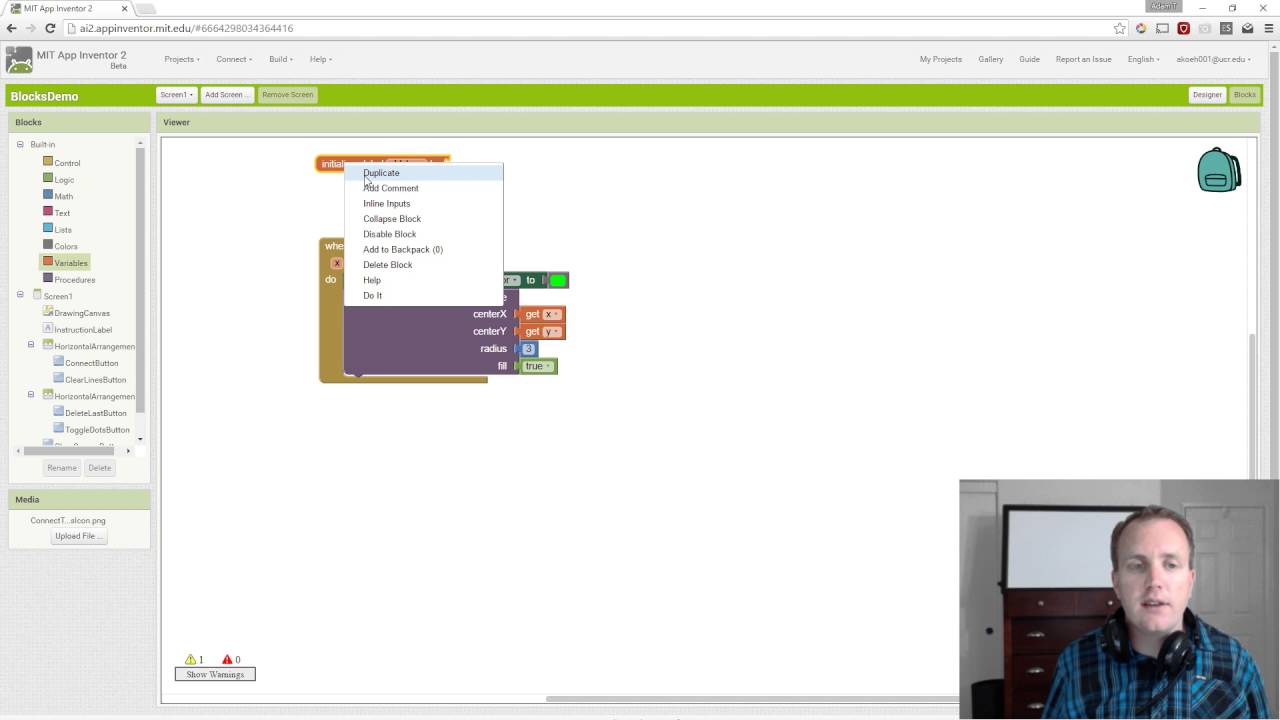 Connect the Dots: Part 3 - Canvas Touch & Clear Canvas Button - YouTube