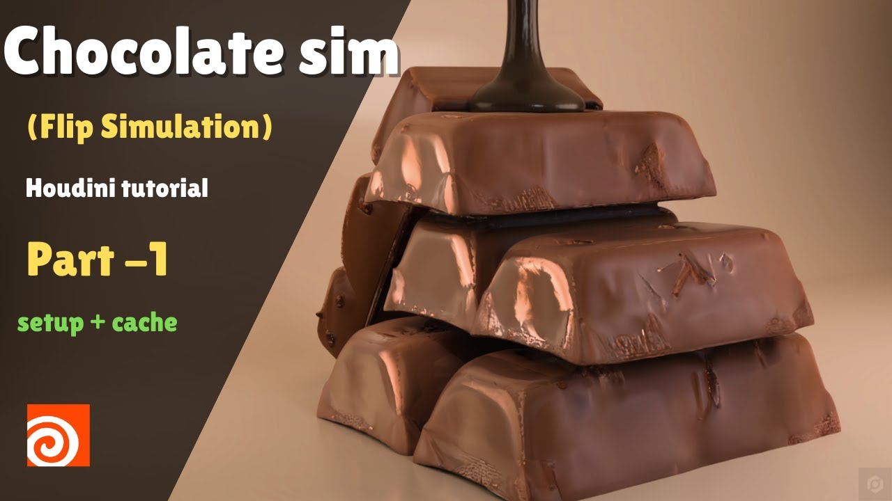 Realistic Chocolate Simulation in Houdini | Part 1 (Setup + Cache) - YouTube