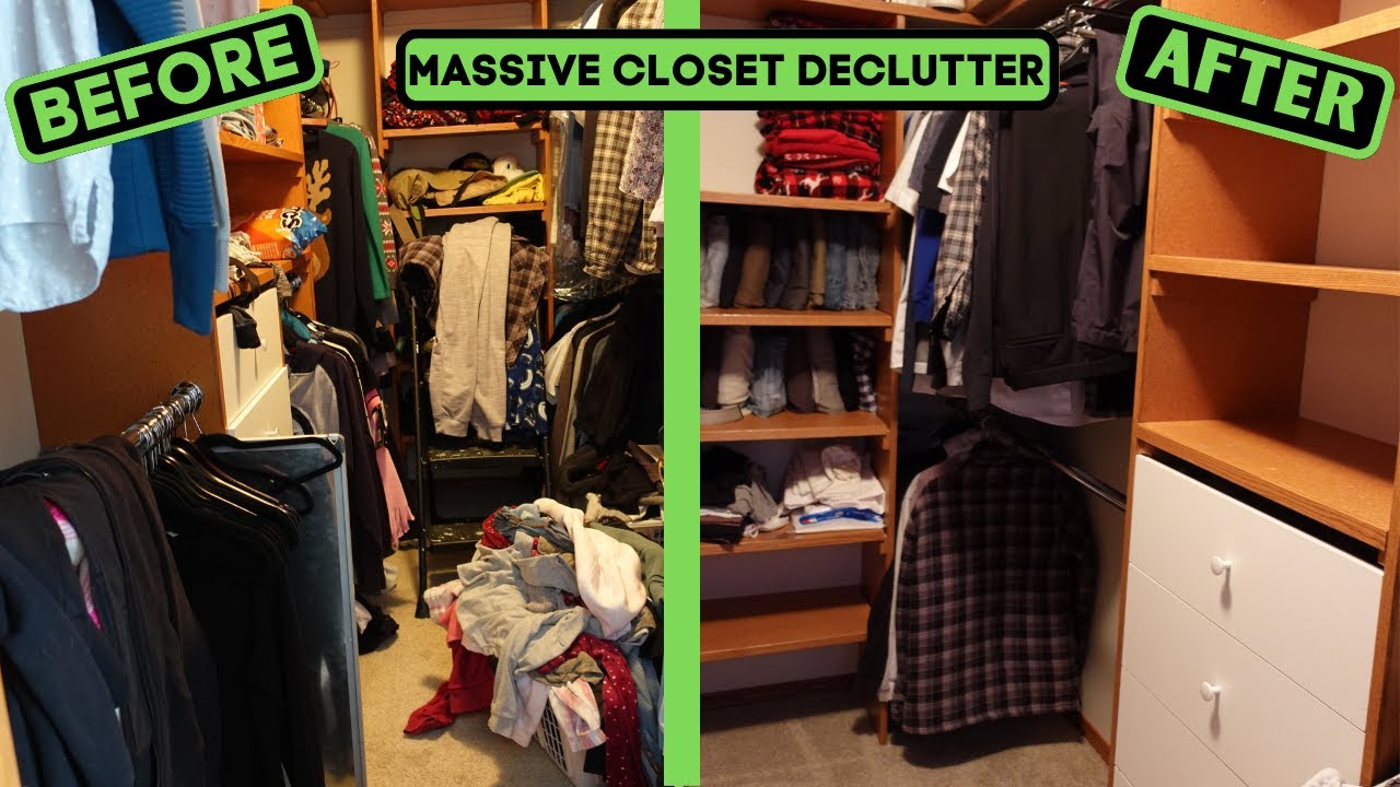 DECLUTTER, PURGE, and ORGANIZE my master bedroom closet. The result is ...