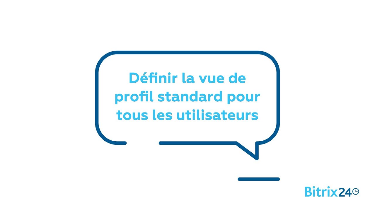 Définir la vue de profil standard pour tous les utilisateurs | Mon ...