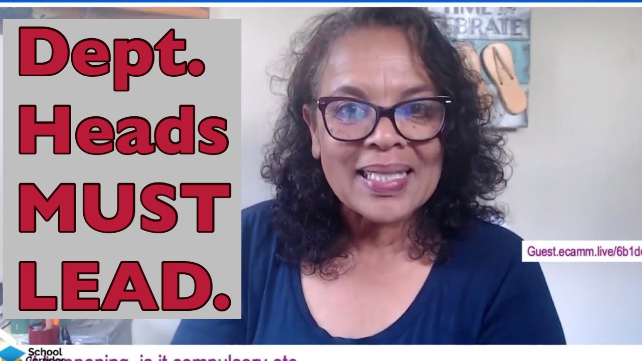 Department Heads must lead effectively. - YouTube