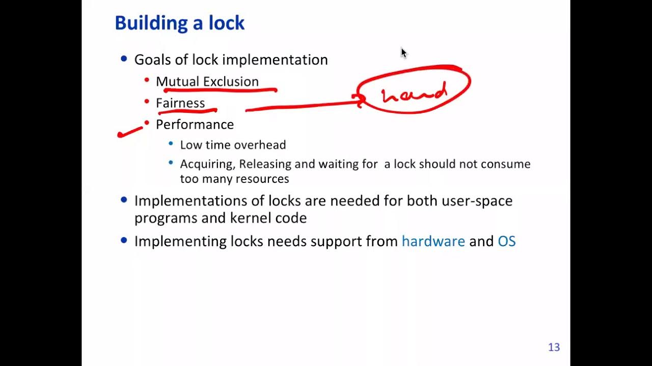 CS310 Lecture 21 Atomic Instructions TestAndSet, CompareAndSwap - YouTube