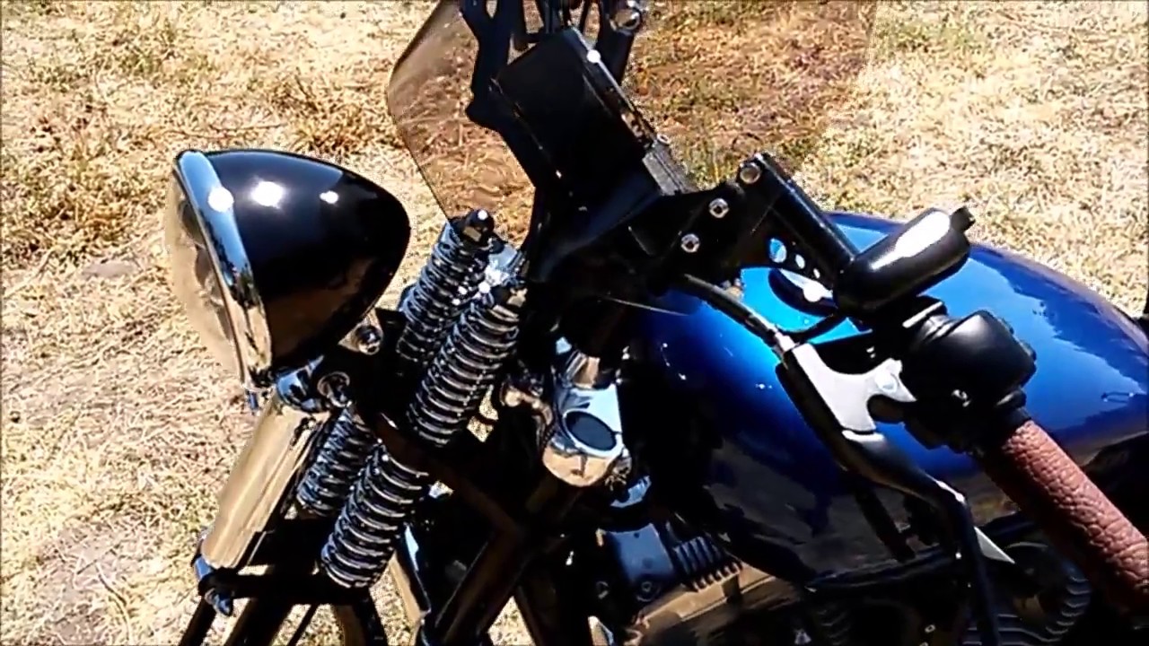 More of My 2016 883 Superlow with Springer front end - YouTube