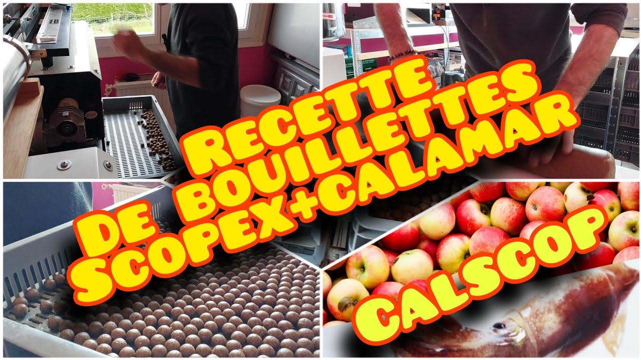recette de bouillettes scopex+calamar - YouTube