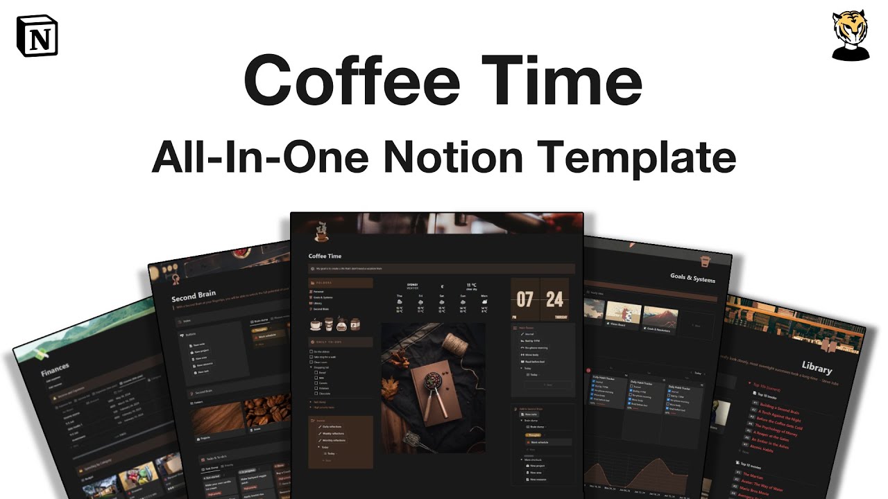 Coffee Time Template Tutorial | All-in-One Notion Template Guide - YouTube