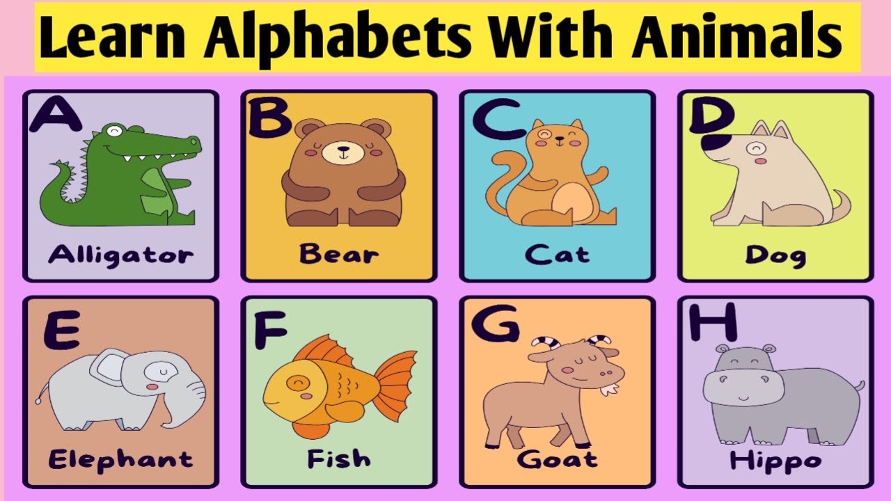 Learn Alphabets A to Z with the help of Animals || सीखें वर्णमाला A to ...