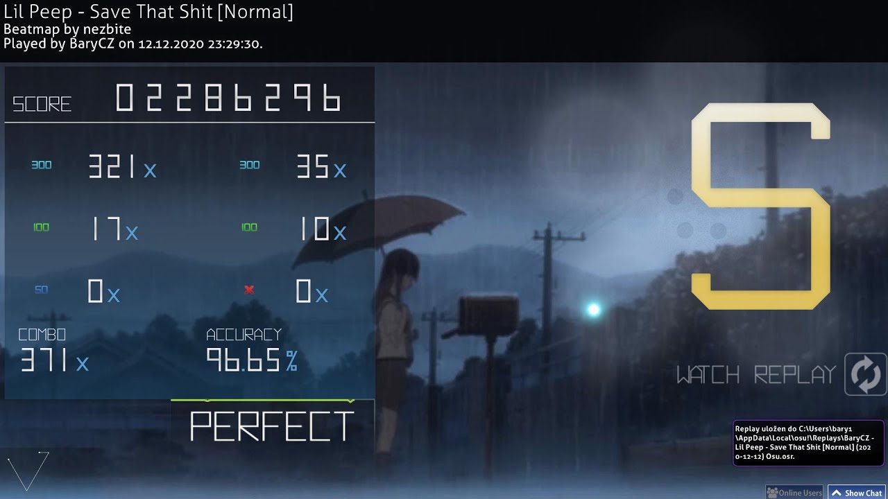 osu! Save That Shit - FC S RANK 96.65% easy aim training map - YouTube