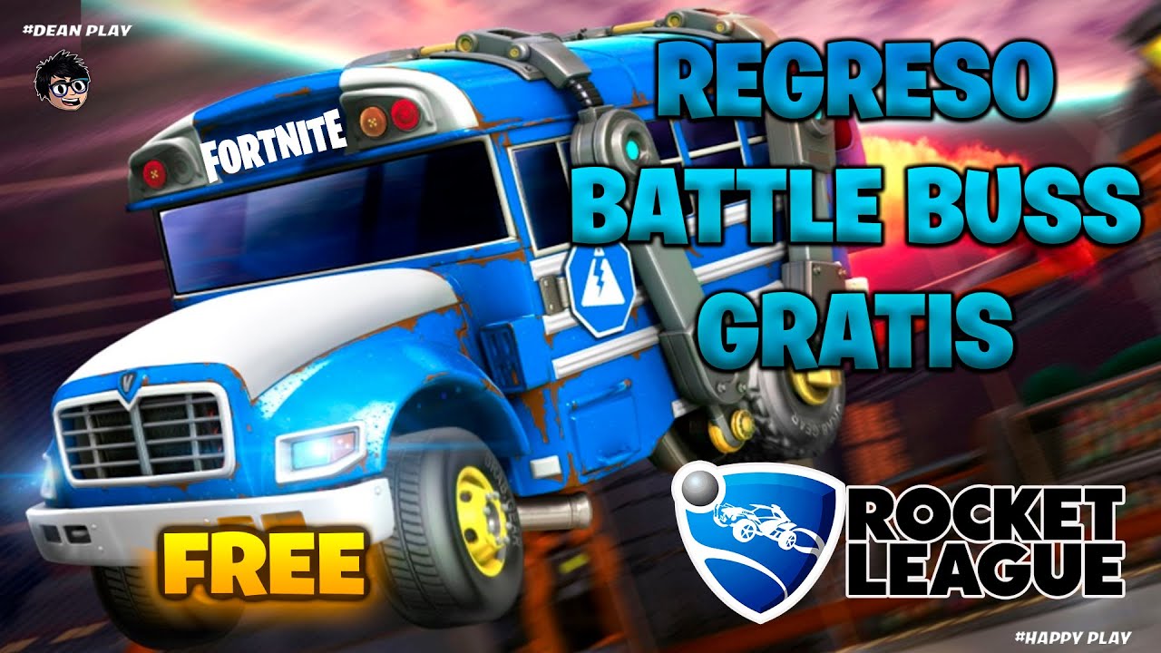FREE BATTLE BUS TITANIUM WHITE - Rocket league - YouTube