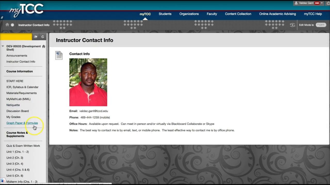MATH 1314 Online - TCCD myTCC & MML Orientation - YouTube