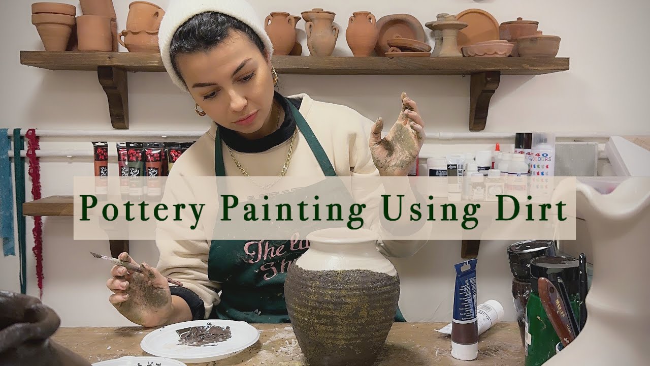 Behind the scenes: New art pottery painting series. #potterypainting # ...
