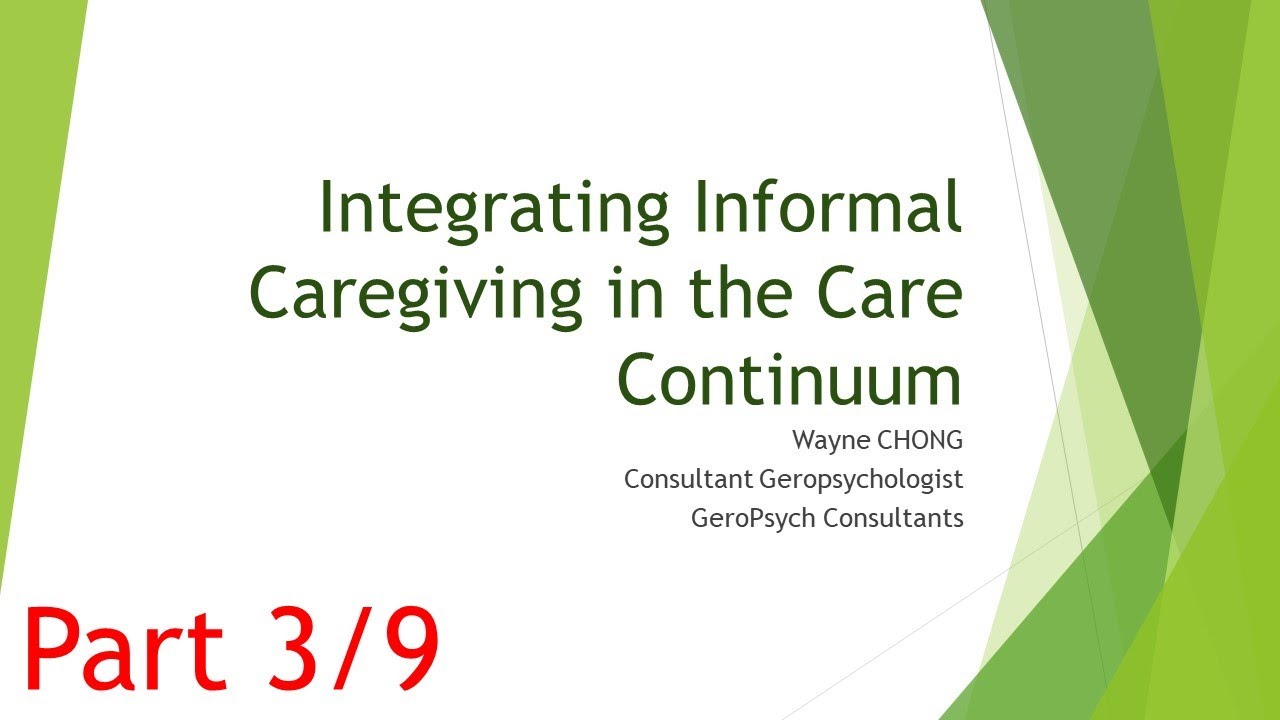 Class Activity: Approaches to Integrating Informal Caregiving - Wayne ...