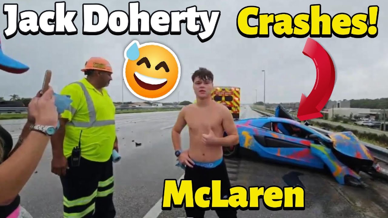 Jack Doherty Crashes Mclaren - YouTube