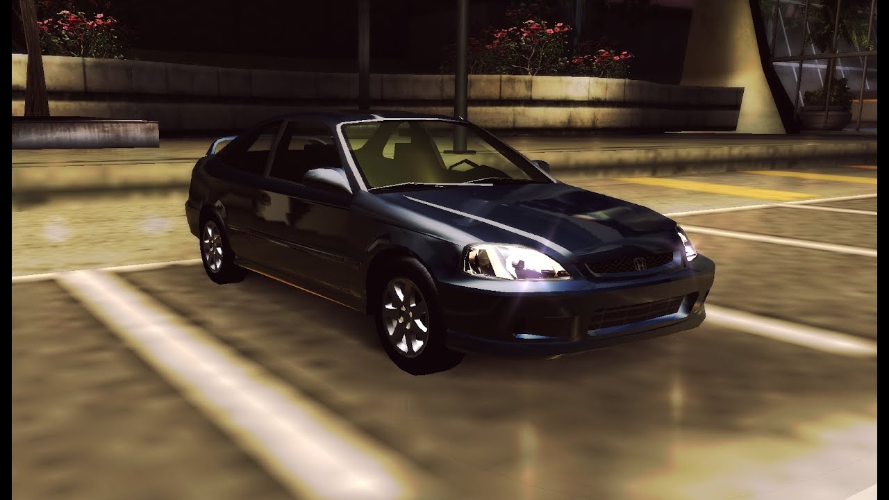 Need For Speed Underground 2 Honda Civic Si EM1 1999 - YouTube