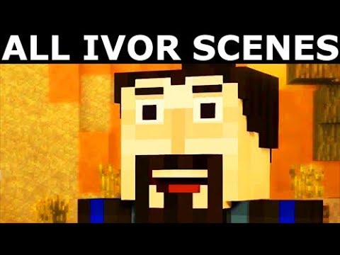 All Ninja Ivor Scenes - Minecraft: Story Mode Season 2 (Telltale Series ...