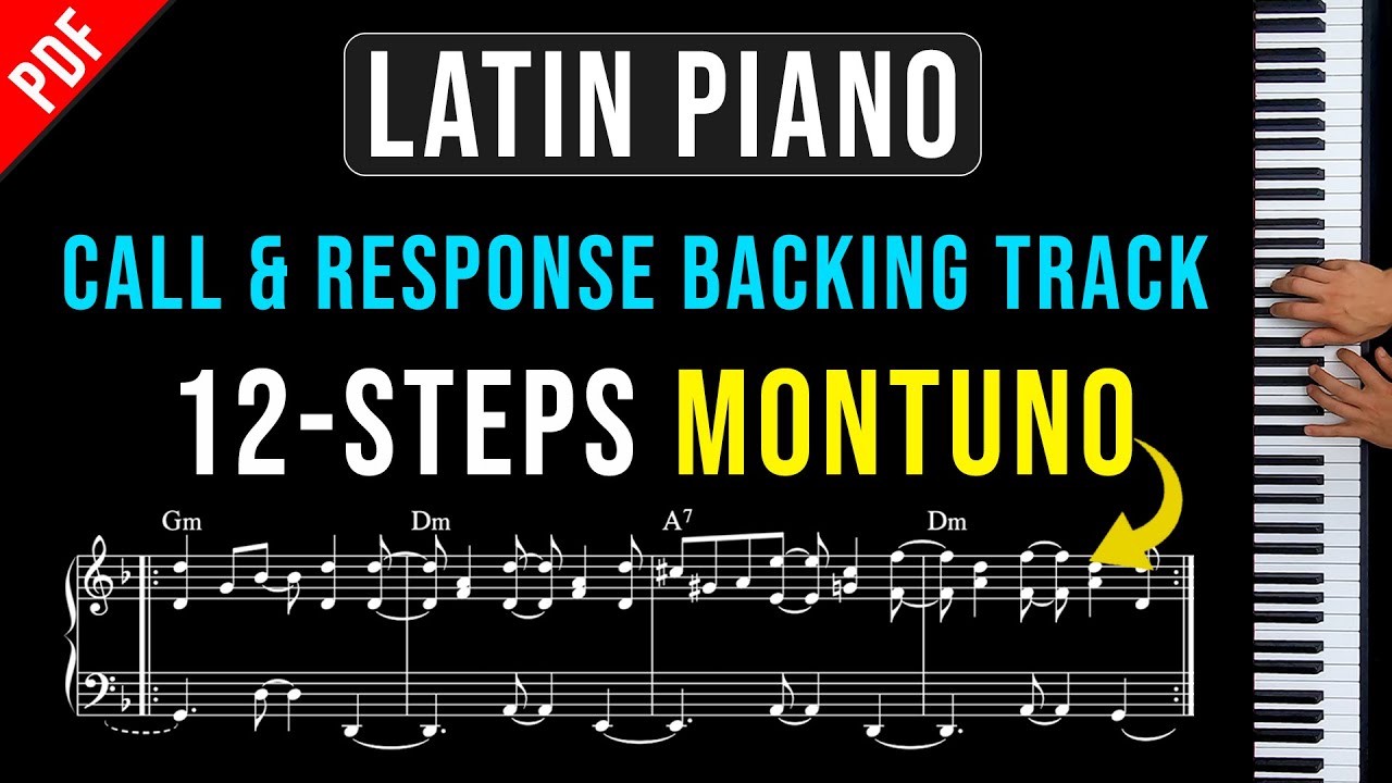 12-Step Latin Piano Call & Response Backing Track | Montuno # ...