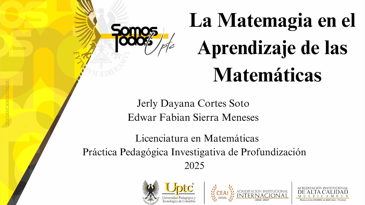 La Matemagia en el Aprendizaje de las Matemáticas. - YouTube