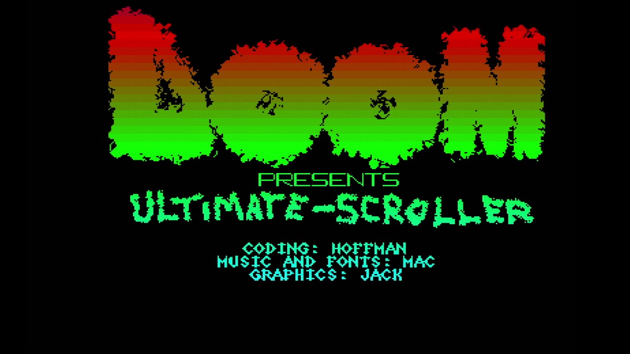 Commodore Amiga demo: Doom - Ultimate-Scroller (1990) - YouTube