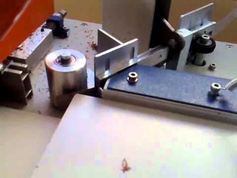 PVC EDGE BANDING MACHINE (WITH CLEANING).avi - YouTube