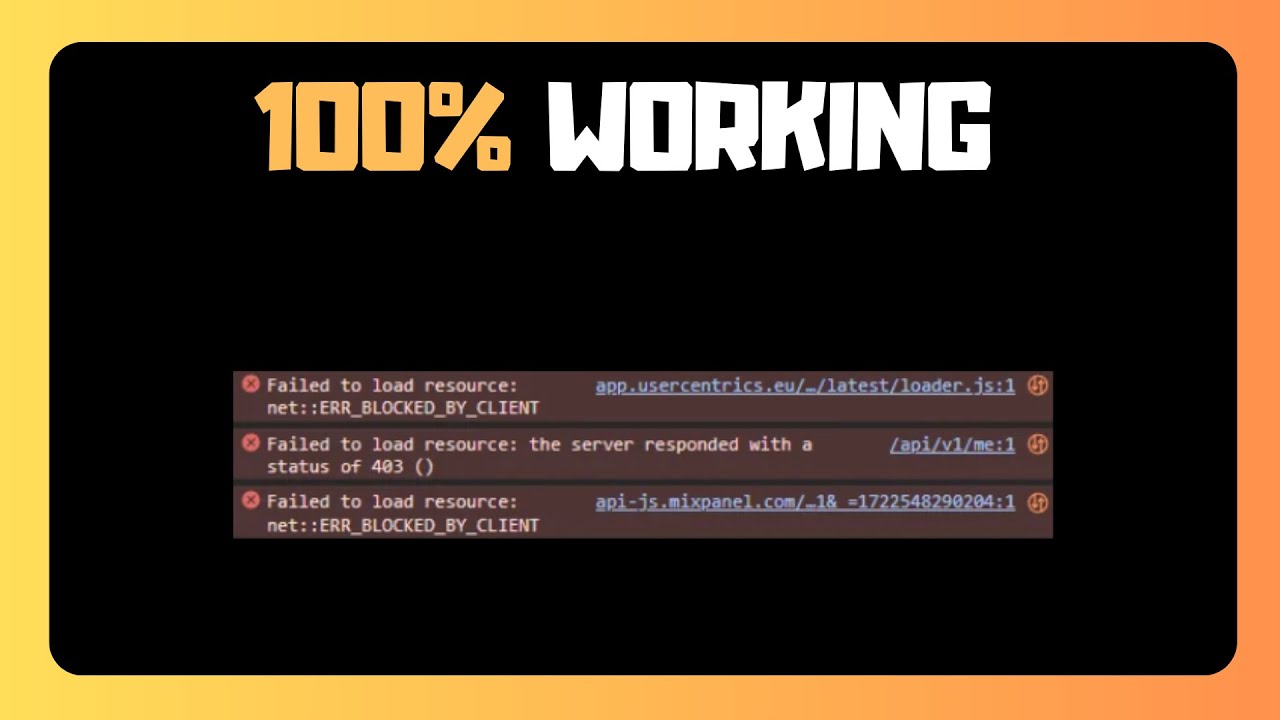 Easy Fix For FAILED TO LOAD RESOURCE NET ERR BLOCKED BY CLIENT in Windows 11 - YouTube