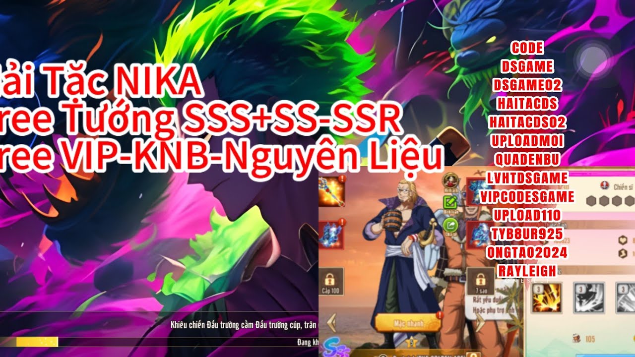Game Lậu Mobile Hải Tặc NIKA-Free Tướng SSS+SS-SSR-Free VIP-KNB-Nguyên ...