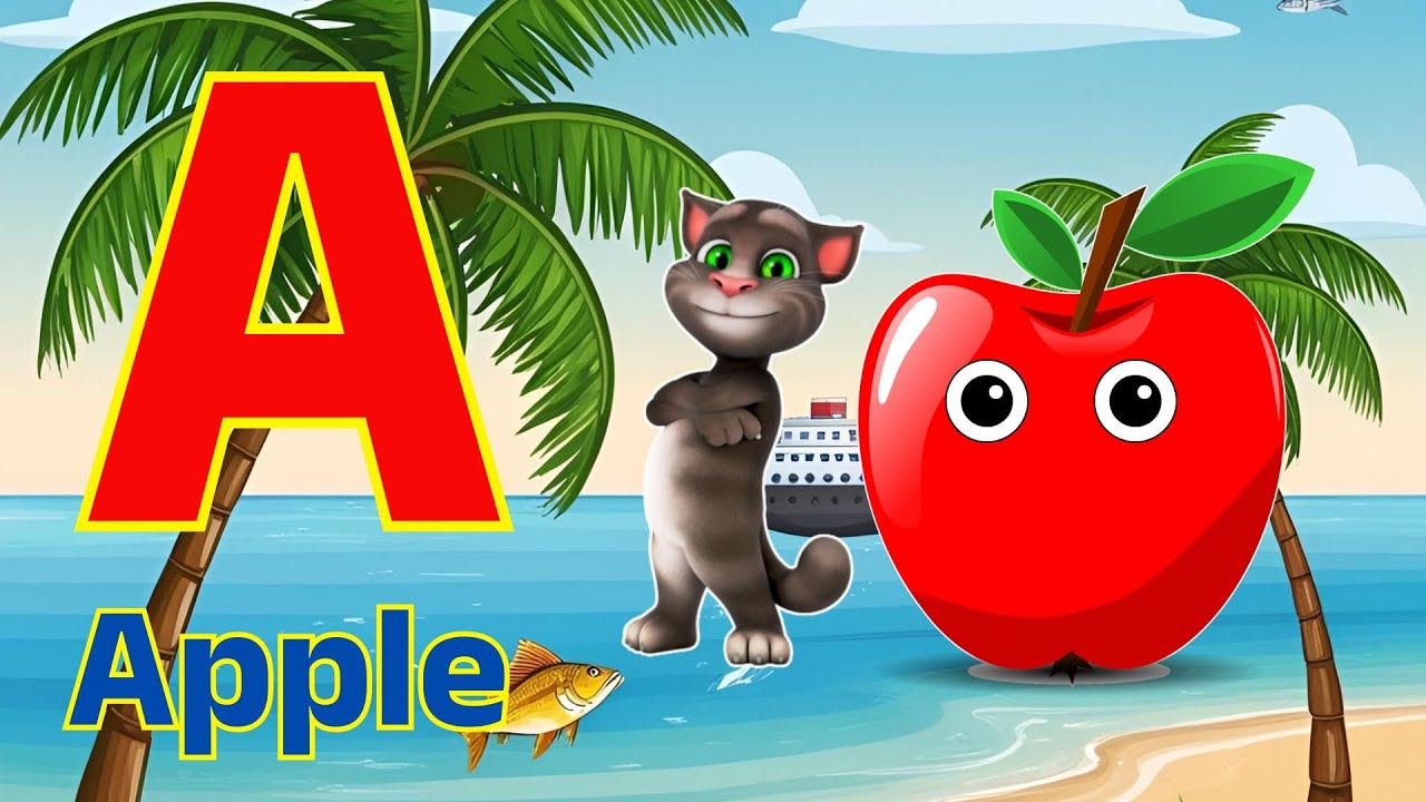 A for Apple 🍎 | ABC Learning Video for Kids | Phonics Alphabet Song | A ...