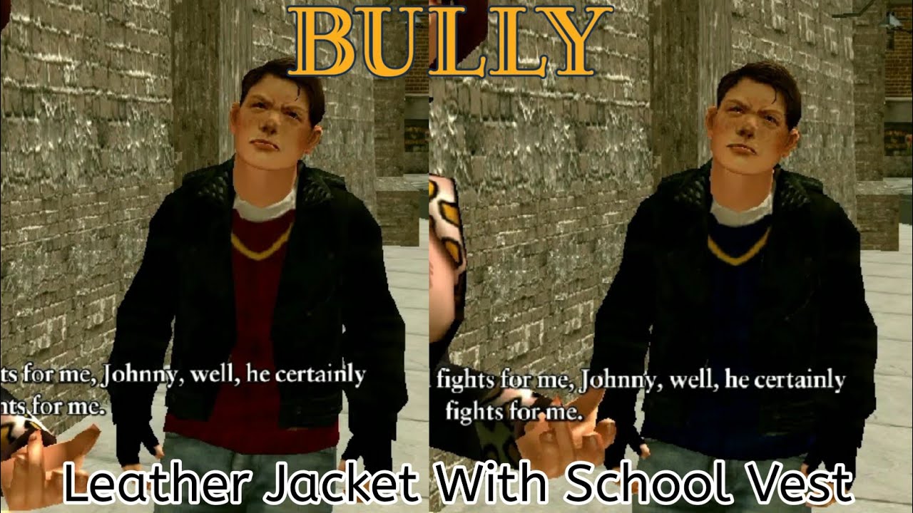 Bully AE - Leather Jacket With School Vest (Request) - YouTube