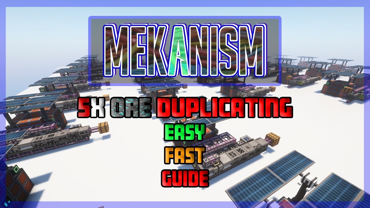Minecraft 🔧 Mekanism 💎 5x Ore Duplicating 💎 Step-by-Step - YouTube