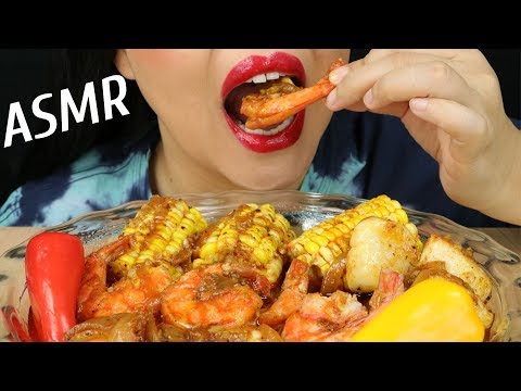 SHRIMPS & SCALLOPS SOAKED IN STEPH & TASHA'S BUTTER SAUCE ~ ASMR (No Talking)