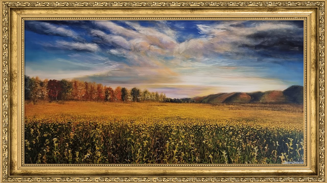 Vibrant Front Row: Realist-Impressionist Landscape 4K Screensaver ...