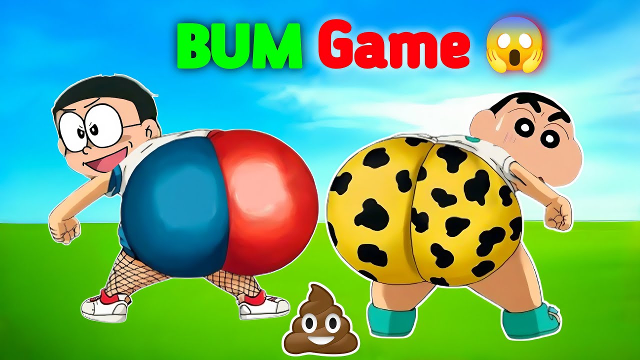Shinchan And Nobita Play Bum Game 😱 || Funny Game | BaBu playz - YouTube