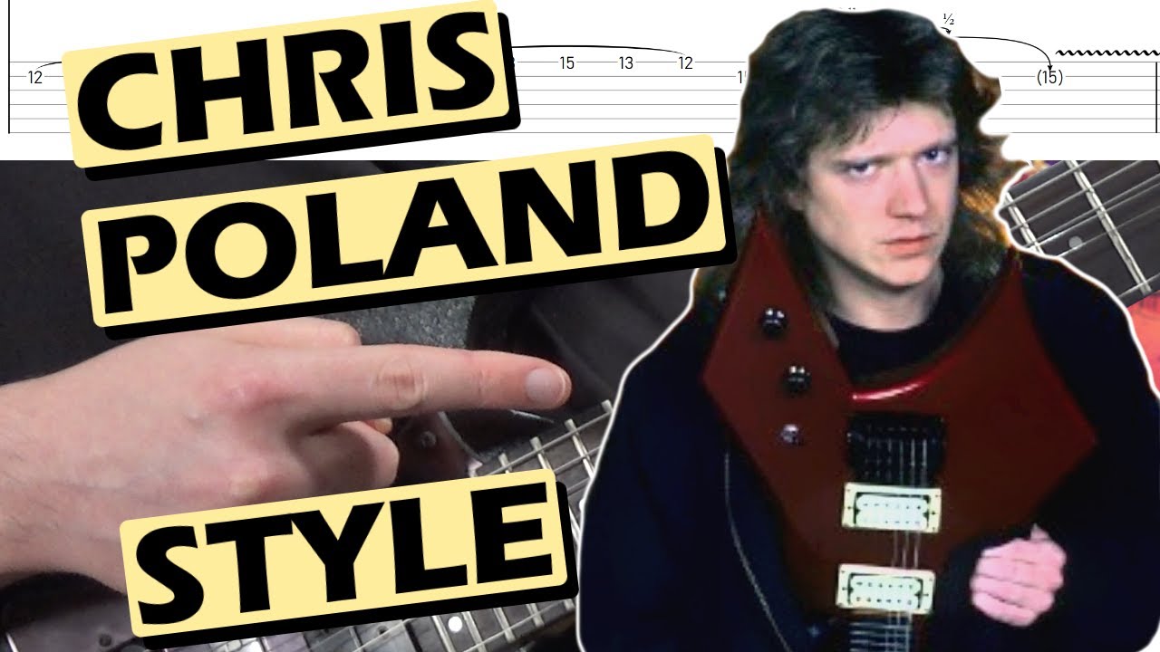 Chris Poland Guitar Style: 3 Simple Tricks & Lick | Ex Megadeth - YouTube