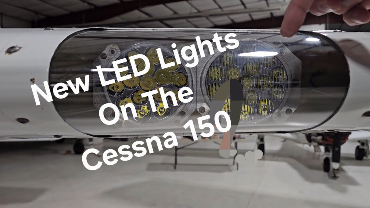 New LED Lights on the Cessna 150 - YouTube