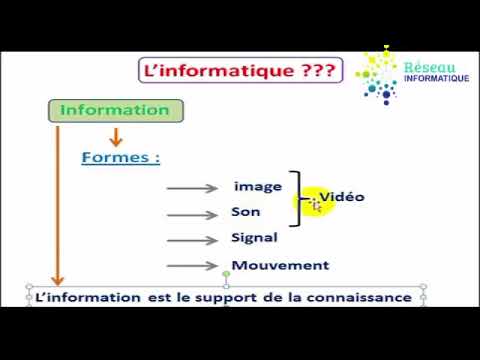 la définition de l'informatique تعريف المعلوميات - YouTube