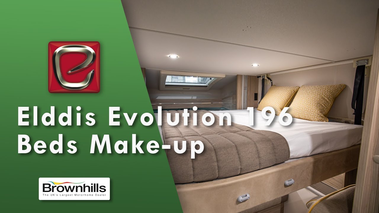 How To Use Your Elddis Evolution 196 Beds - YouTube