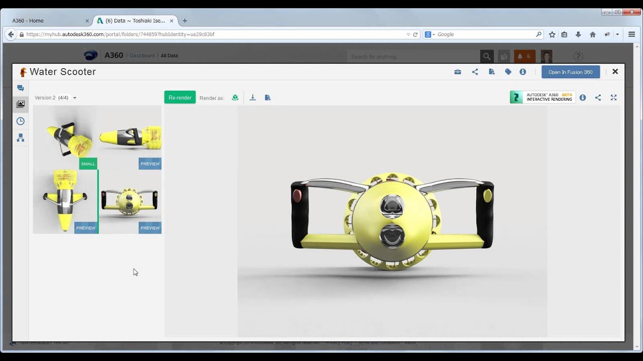 A360 Rendering マッシュアップ － ターンテーブル - YouTube