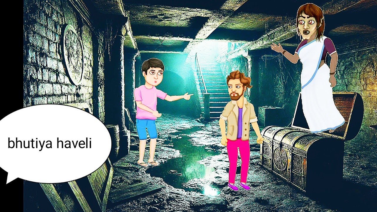भुतिया हवेली | bhutiya haveli | cartoon video | story video🎥 - YouTube