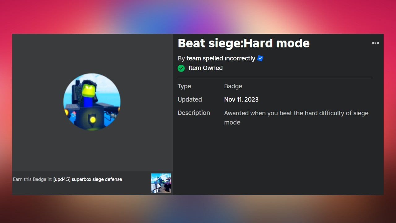 BEAT HARD SIEGE MODE FOR FIRST TIME! Superbox Siege Defense Roblox ...