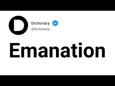 Emanation Meaning In English - YouTube