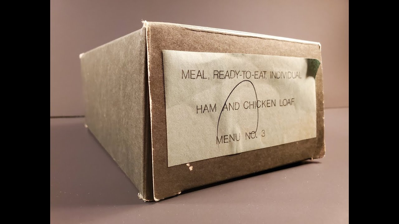 1974 MRE Prototype Ham Loaf Preserved Meal Ready to Eat Tasting Test ...