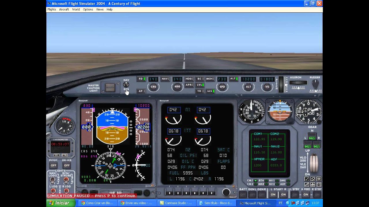 conhecimentos basicos do flight simulator 2004 aula # 1 - YouTube