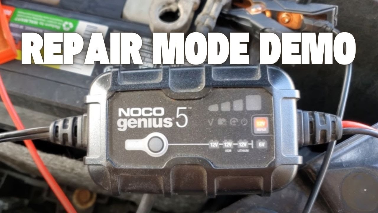 Noco Genius 5 review Demo battery repair mode fix restore batteries like a pro DIY low voltage ...