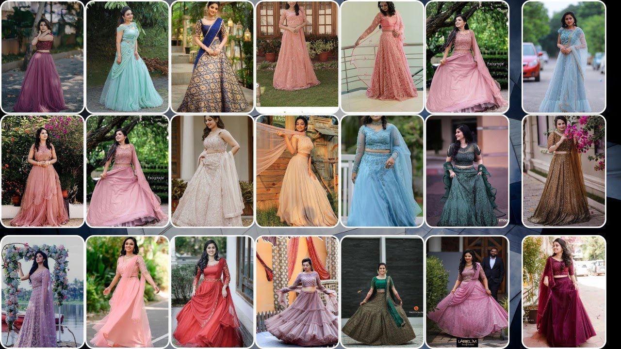 Laacha!!! Lehenga blouse design||Lehenga with new crop - top design ...