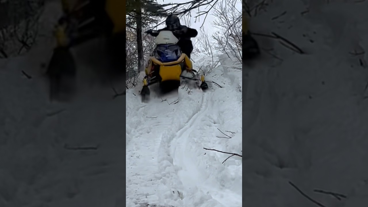 Mxz 600 shows mxz 670 summit X how to ride up narrow trail ...