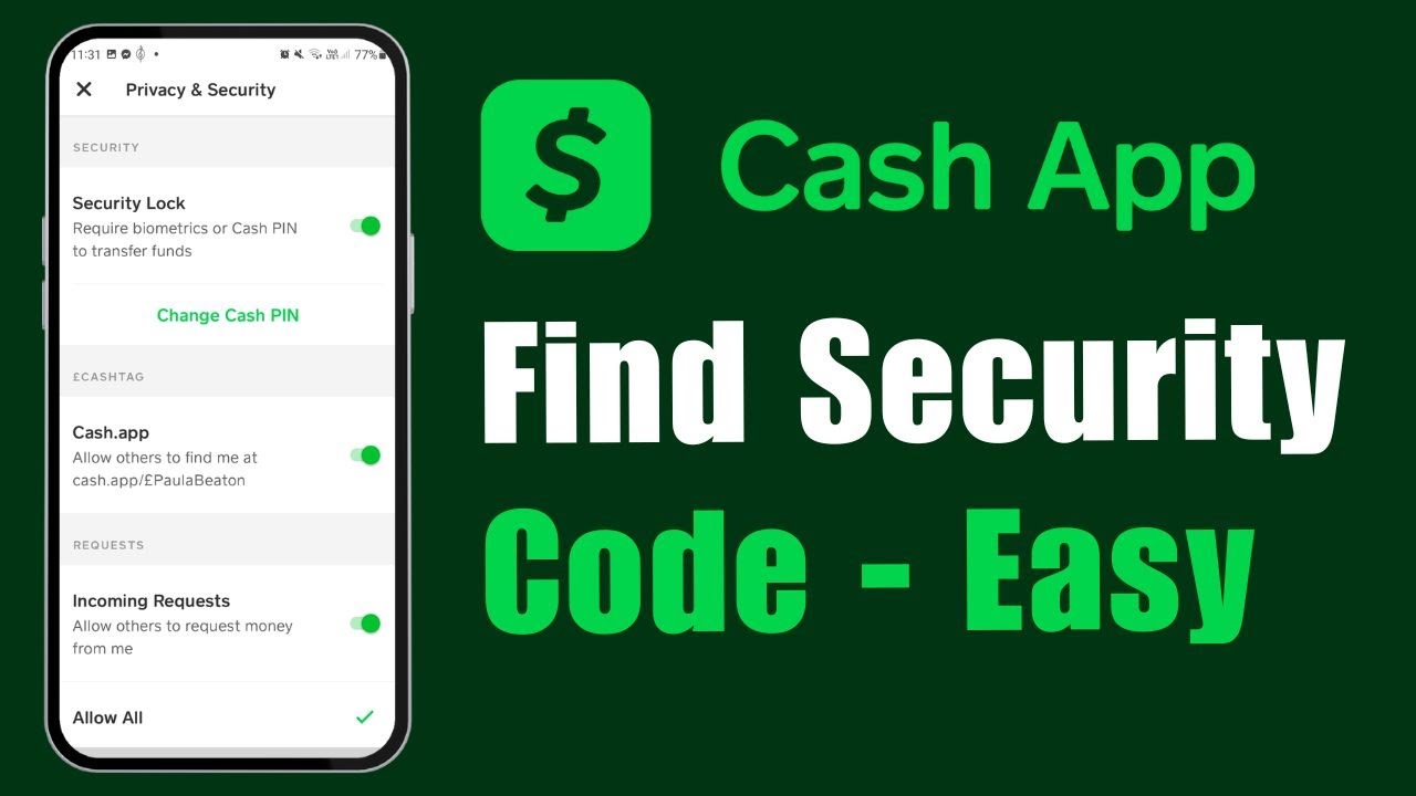 How to Find Your Security Code on Cash App ! - YouTube